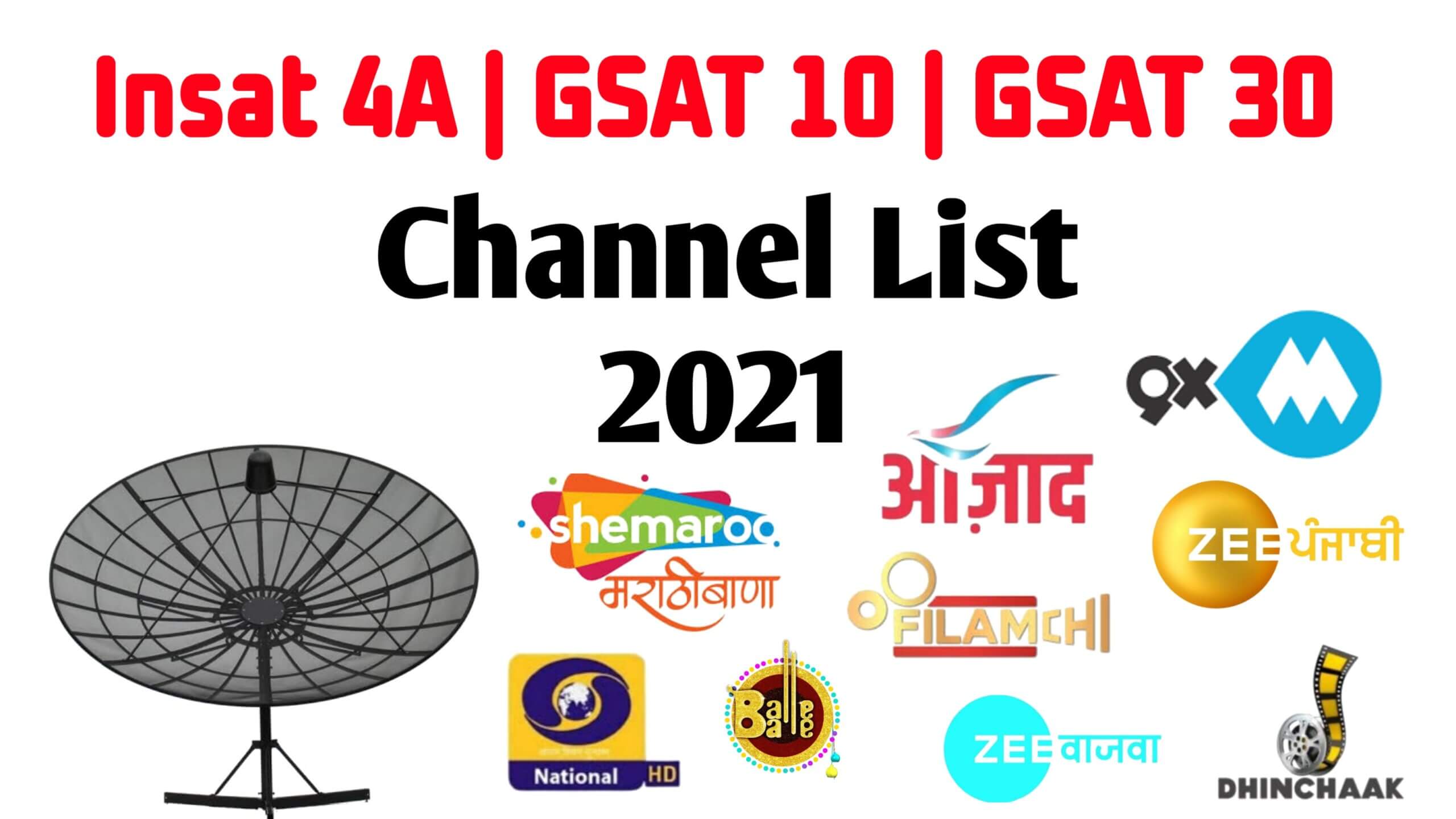 Insat 4A Channel List 2023 | GSAT 30 channel list 2023 - Journalism Guide